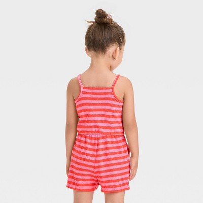 Toddler Girls' Sleeveless Romper - Cat & Jack™ : Target