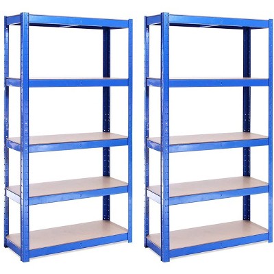 G-rack Garage Shelving Units For Storage -1 Bay - Red - 5 Tier - 3000lb ...