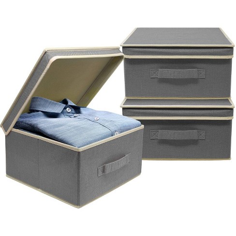 Sorbus Fabric Storage Box With Lid For Home Kitchen And More : Target