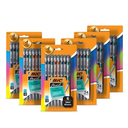 Bic Xtra-precision Mechanical Pencils With Erasers, Fine Point (0.5mm ...