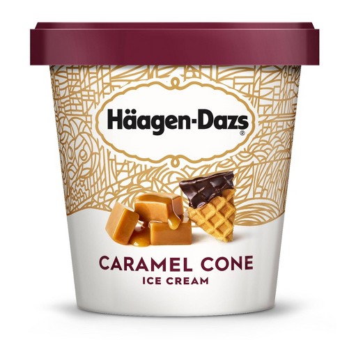 Haagen-Dazs Caramel Cone Ice Cream - 14oz : Target