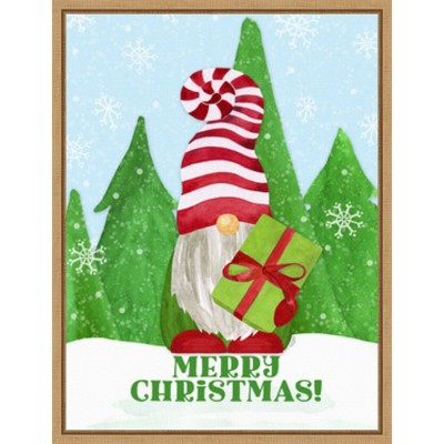 Amanti Art Gnome For Christmas Portrait Blue Iv-gift By Tara Reed ...