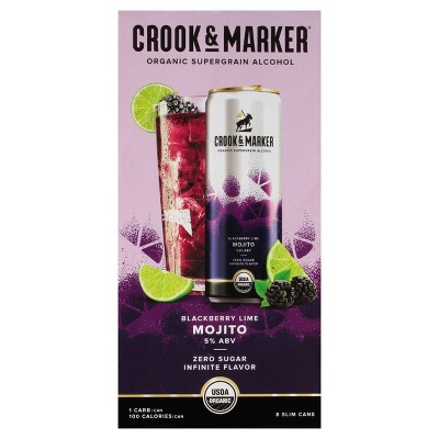 Crook & Marker Blackberry Lime Mojito - 8pk/11.5 Fl Oz Cans : Target
