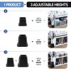 Adjustable Bed Risers - Heavy Duty Furniture Riser Set Of 4 In Heights ...