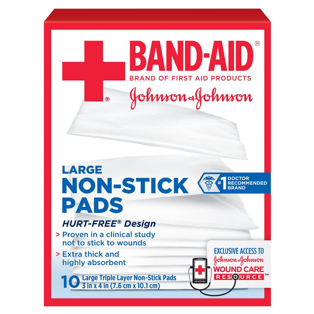 UPC 381371161430 - Band-Aid First Aid Pads, First Aid Covers Large Non ...