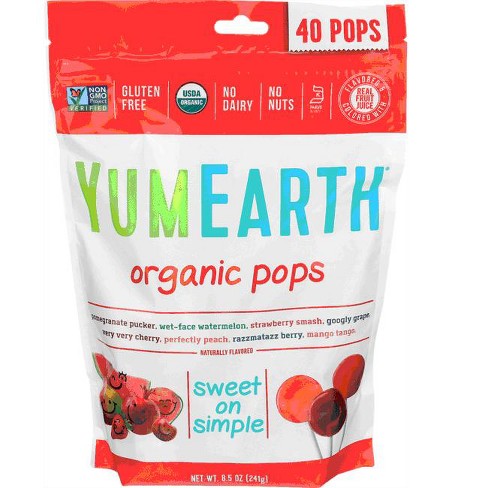 Yumearth Organic Pops - Assorted Flavors, 100% Vitamin C, Organic ...