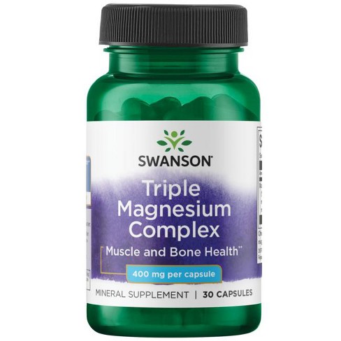 Swanson Triple Magnesium Complex 400 Mg 30 Caps : Target