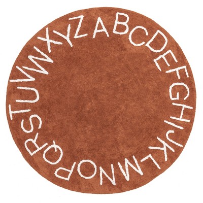 Nuloom Kids Washable Round Alphabet Rug : Target