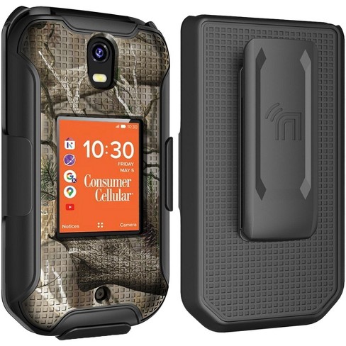 Nakedcellphone Combo For Consumer Cellular Iris Flip Phone - Hard Case ...