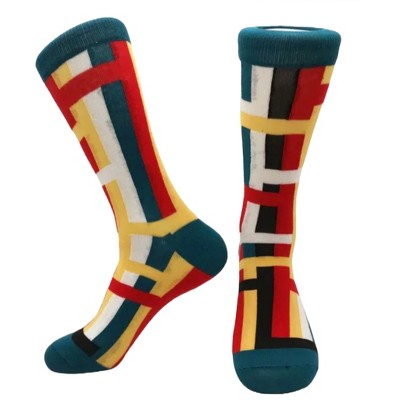 Retro Striped Pattern Socks (men's Sizes Adult Large) From The Sock ...