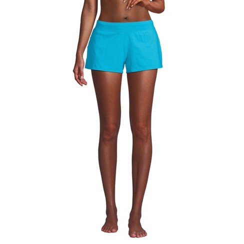 Lands' End Women's Chlorine Resistant Smoothing Control Curvy 3" Swim ...