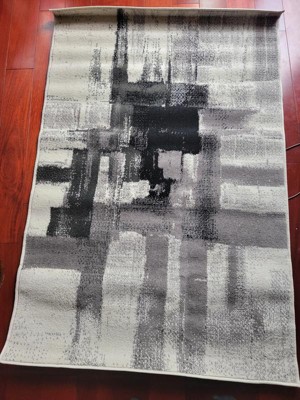 World Rug Gallery Contemporary Modern Abstract Gold 7'10" X 10' Area ...