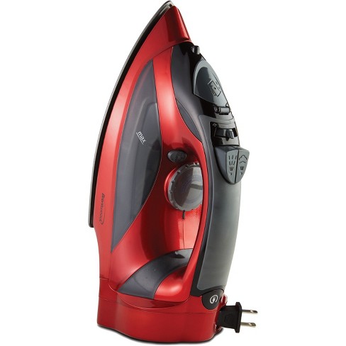 Brentwood 1,200-watt Nonstick Steam Iron With Retractable Cord (red ...