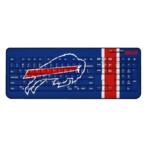 Keyscaper Buffalo Bills Stripe Wireless Usb Keyboard : Target