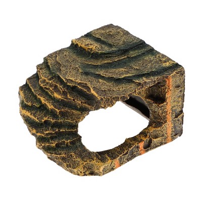 Unique Bargains Aquarium Landscape Rock Shaped Basking Ramp Tortoise ...
