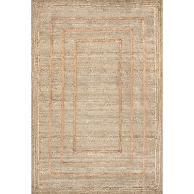 Lauren Liess X Rugsusa - Juniper Tiled Jute Area Rug, 10'x14', Natural ...