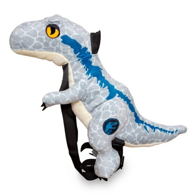 Fast Forward Jurassic World Velociraptor Blue 17-inch Plush Backpack ...