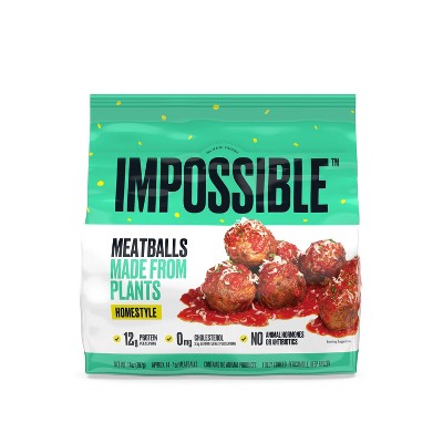 Impossible Plant Based Meatballs - Frozen - 14oz : Target