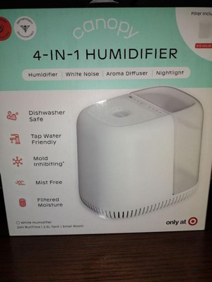 Canopy 4-in-1 Dishwasher Safe And Mold Inhibiting Humidifier - White ...