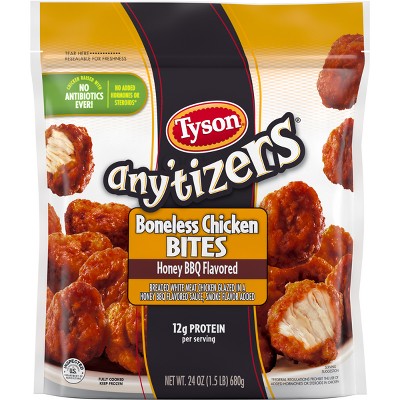 Tyson Any'tizers Honey Bbq Flavored Boneless Chicken Bites - Frozen ...