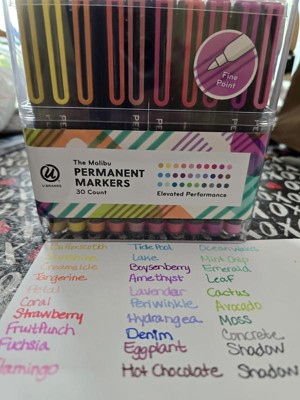 U Brands 30pk Permanent Markers Multicolored : Target