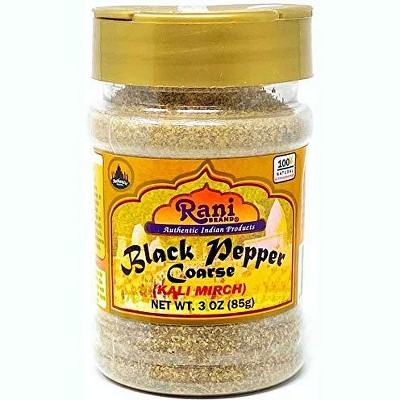 Black Pepper Coarse Ground (28 Mesh) - 80oz (5lbs) 2.27kg - Rani Brand ...