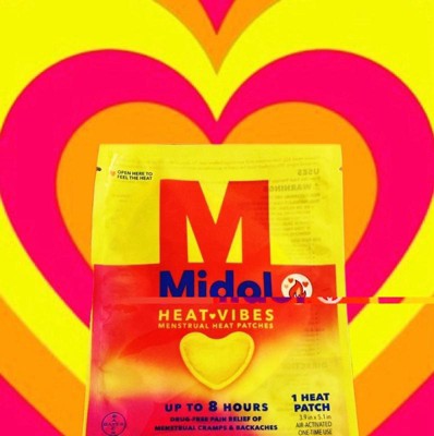 Midol Heat Vibes Menstrual Pain Relief Heat Patches For Menstrual ...