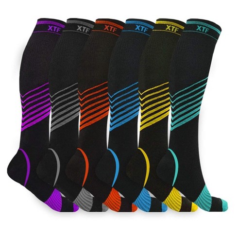 Extreme Fit Sport Compression Socks Knee High - 6-pair - Small/medium ...