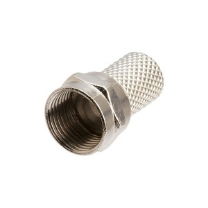 Cmple - RG6 F-Type Screw-On Coax Connector Tool-Free F81 Male Plug ...