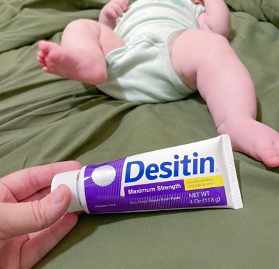 Desitin Maximum Strength Baby Diaper Rash Cream With Zinc Oxide - 2oz ...