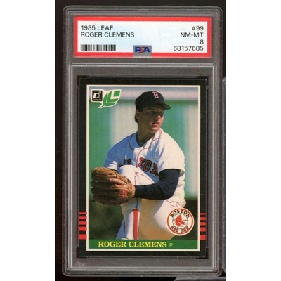 Roger Clemens Rookie Card 1985 Leaf #99 Psa 8 : Target