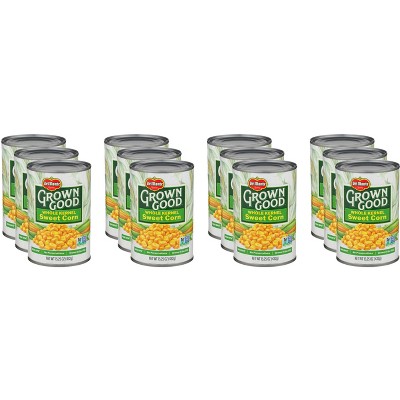Del Monte Grown Good Whole Kernel Sweet Corn - Case Of 12 - 15.25 Oz ...