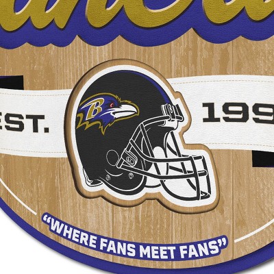 Nfl Baltimore Ravens Fan Cave Sign : Target