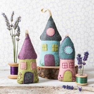 Corinne Lapierre Lavender Houses from Felt Craft Kit BRHOU3L : Target