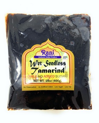Tamarind, Wet Seedless Block/slab (imli) - 14oz (400g) - Rani Brand ...