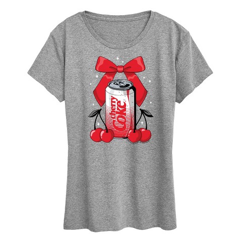 Women's - Coca-cola - Cherry Coke Retro Coquette Short Sleeve Graphic T ...