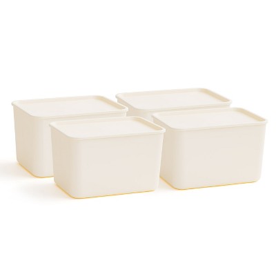 Hefty 18qt Plastic Storage Bin With Gray Hi-rise Stackable Lid : Target