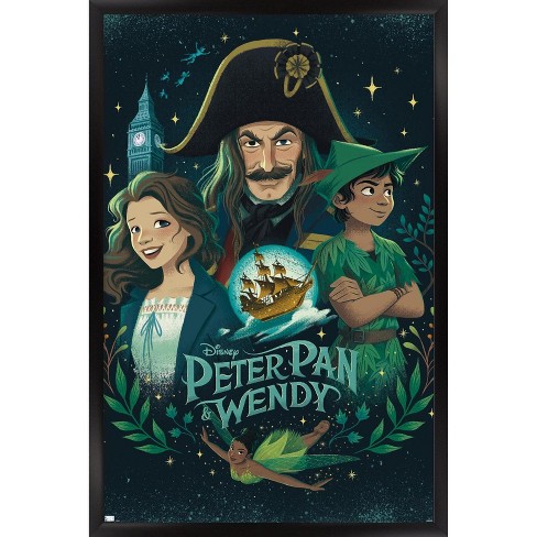 Trends International Disney Peter Pan & Wendy - Collage Framed Wall ...