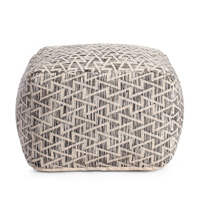 Black and white pouf target store