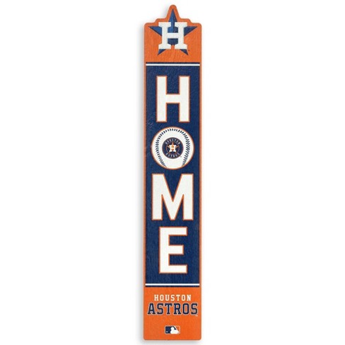 Mlb Houston Astros Home Vertical Porch Leaner Wood Wall Decor : Target