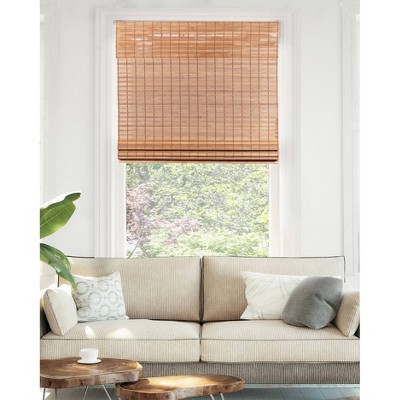 1pc 23"x64" Light Filtering Cordless Linen Blend Roman Window Shade ...