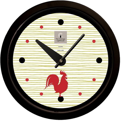14.5" Morning Rooster Warm Tones Contemporary Body Quartz Movement ...