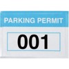 Juvale 100-pack 1-100 Reflective Sequentially Numbered Parking Permit ...