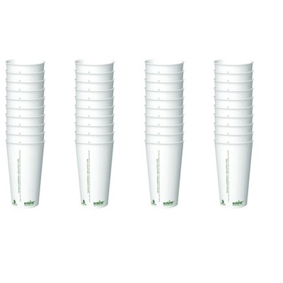 ecotainer 20 oz. Hot Cup PLA Lined Made in USA Carte Blanc - 40 ct : Target
