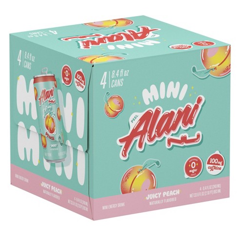 Alani Juicy Peach Energy Drink - 4pk/8.4 Fl Oz Cans : Target