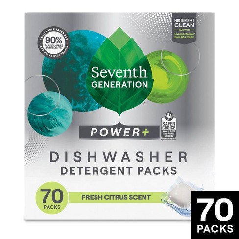 Seventh Generation Fresh Citrus Natural Power Plus Dishwasher Detergent ...