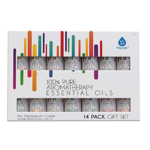 Pursonic 14 Pack Of 100% Pure Essential Aromatherapy Oils Special ...