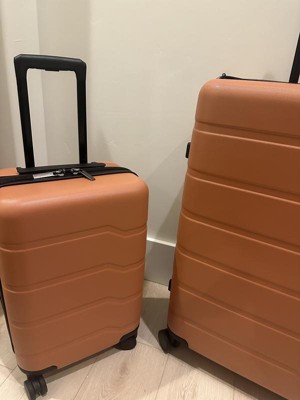 Hardside Large Checked Suitcase Pink - Open Story™ : Target