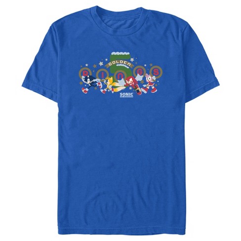 Men's Sonic The Hedgehog 5 Golden Rings T-shirt : Target
