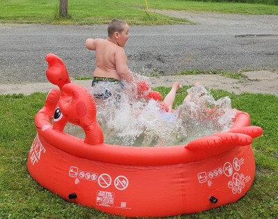 Intex 26100eh Happy Crab Easy Set 6ft X 20in Round Inflatable Ring ...